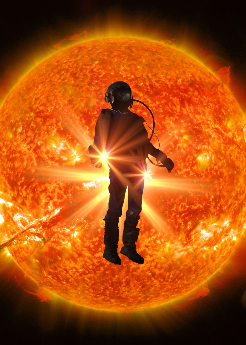 'Sun Burn' Poster, picture, metal print, paint by The Fire | Displate