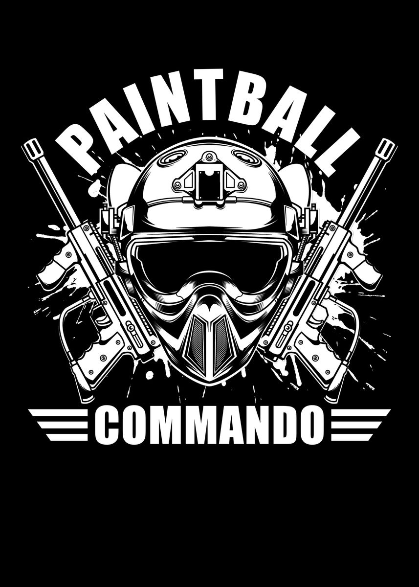 'Paintball Commando' Poster, picture, metal print, paint by schmugo ...
