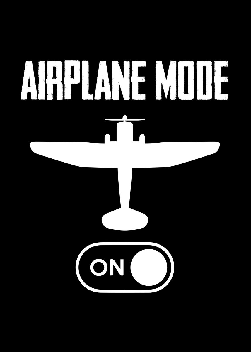 'Airplane Mode' Poster by Steven Zimmer | Displate