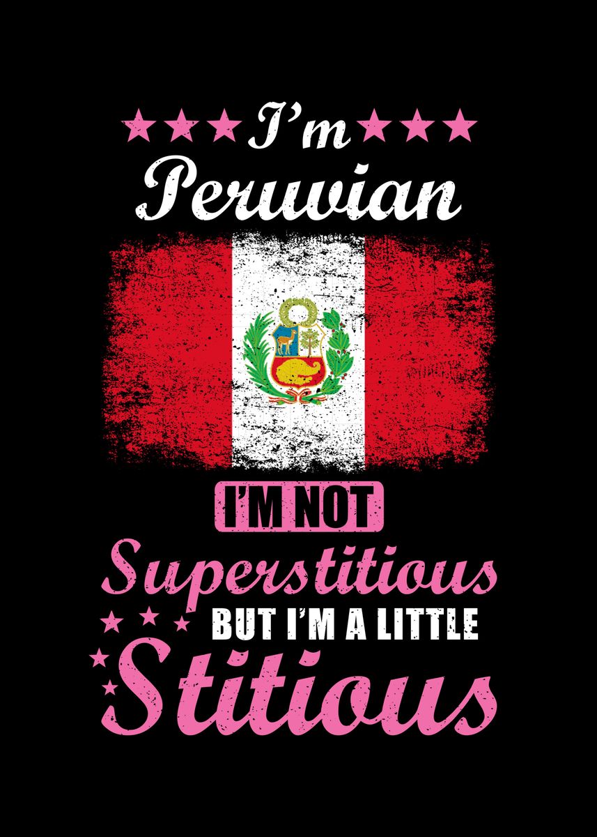 'Peruvian Gift Funny Saying' Poster, picture, metal print, paint by ...