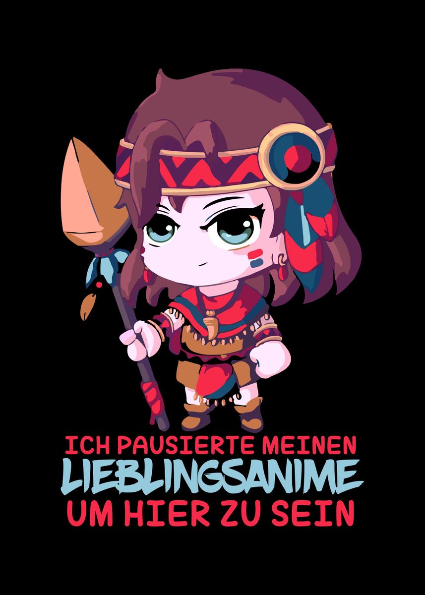 'German Anime' Poster, picture, metal print, paint by Sebastian Wünsche ...