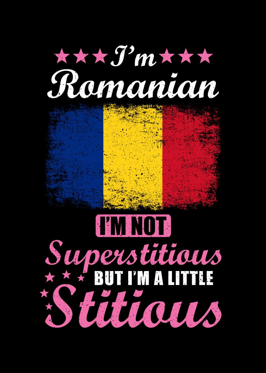 'Romanian Gift Funny Saying' Poster, picture, metal print, paint by ...