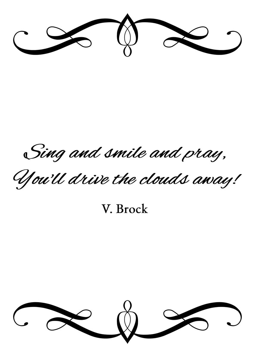 'Sing Smile Pray' Poster, picture, metal print, paint by ABConcepts ...