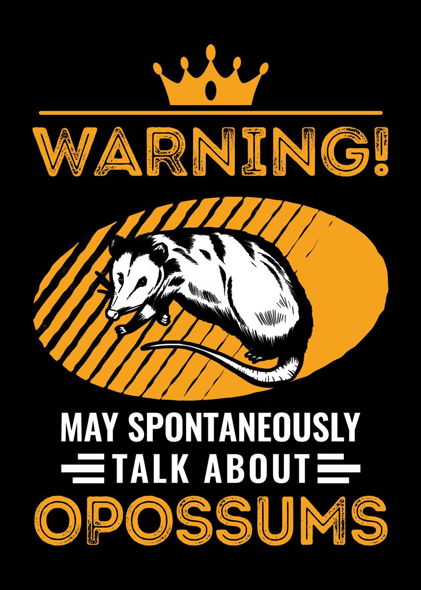 'Opossum Gift Possum' Poster by FavoritePlates | Displate