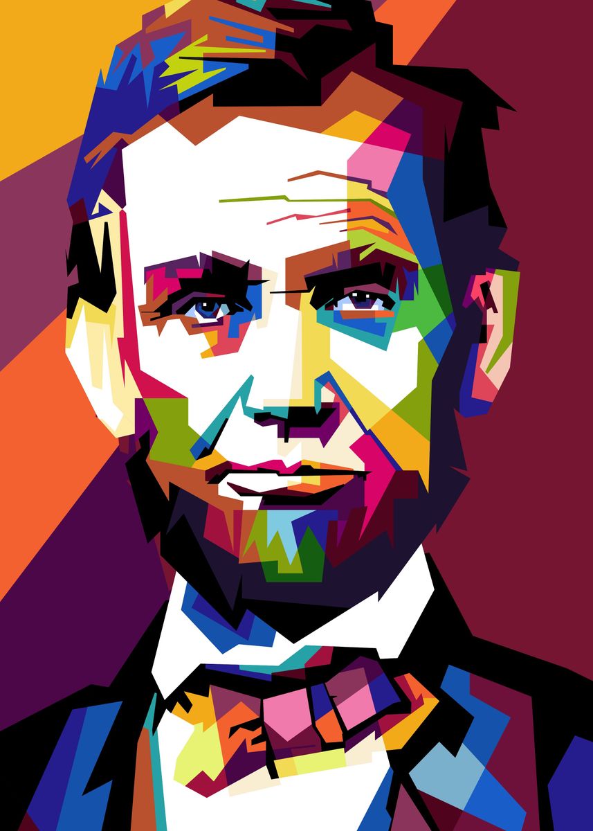 'abraham lincoln' Poster, picture, metal print, paint by Shichiro Ken ...