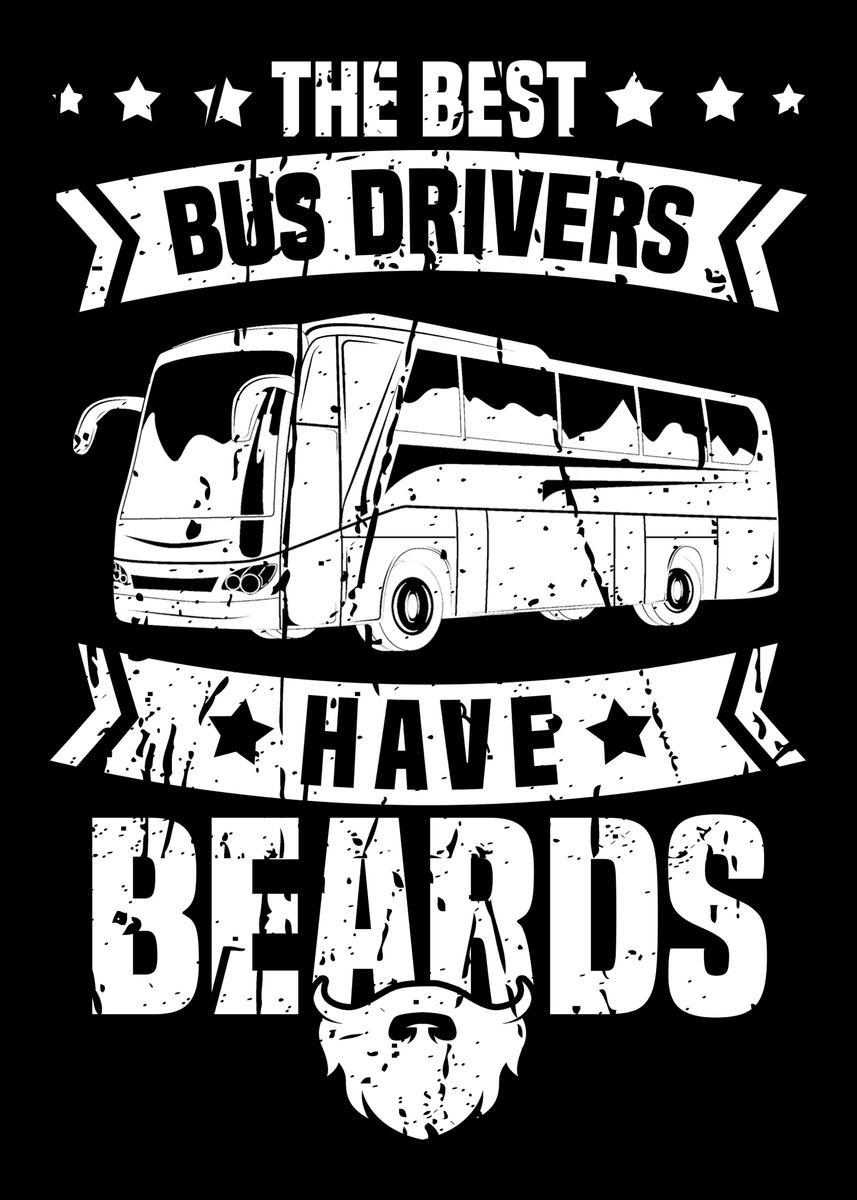 'Bus Driver' Poster, picture, metal print, paint by BobbyBubble | Displate