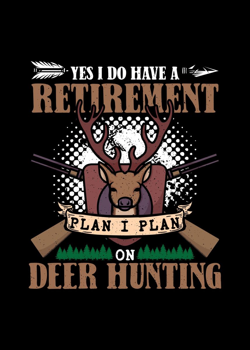 'Deer Hunter' Poster by Sebastian Wünsche | Displate