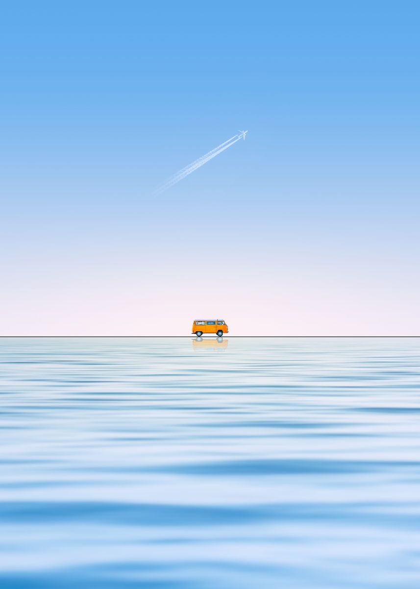 'Mini van' Poster, picture, metal print, paint by Pixelapse | Displate