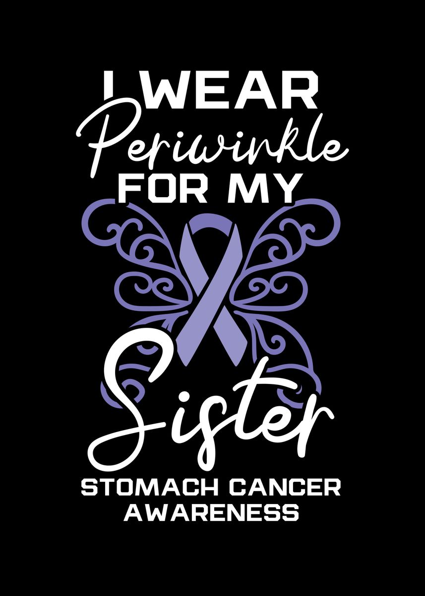 'I Wear Periwinkle' Poster, picture, metal print, paint by NAO | Displate