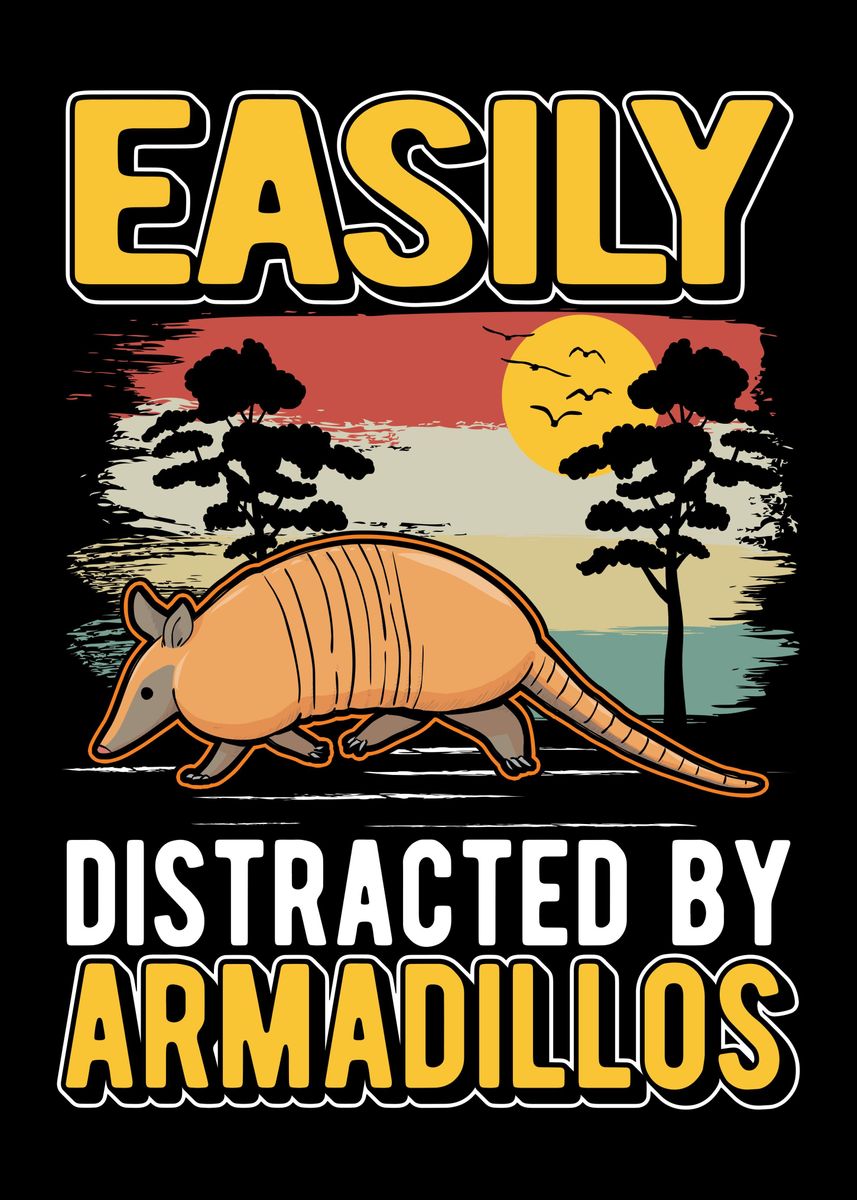 'Armadillo' Poster, picture, metal print, paint by FavoritePlates ...