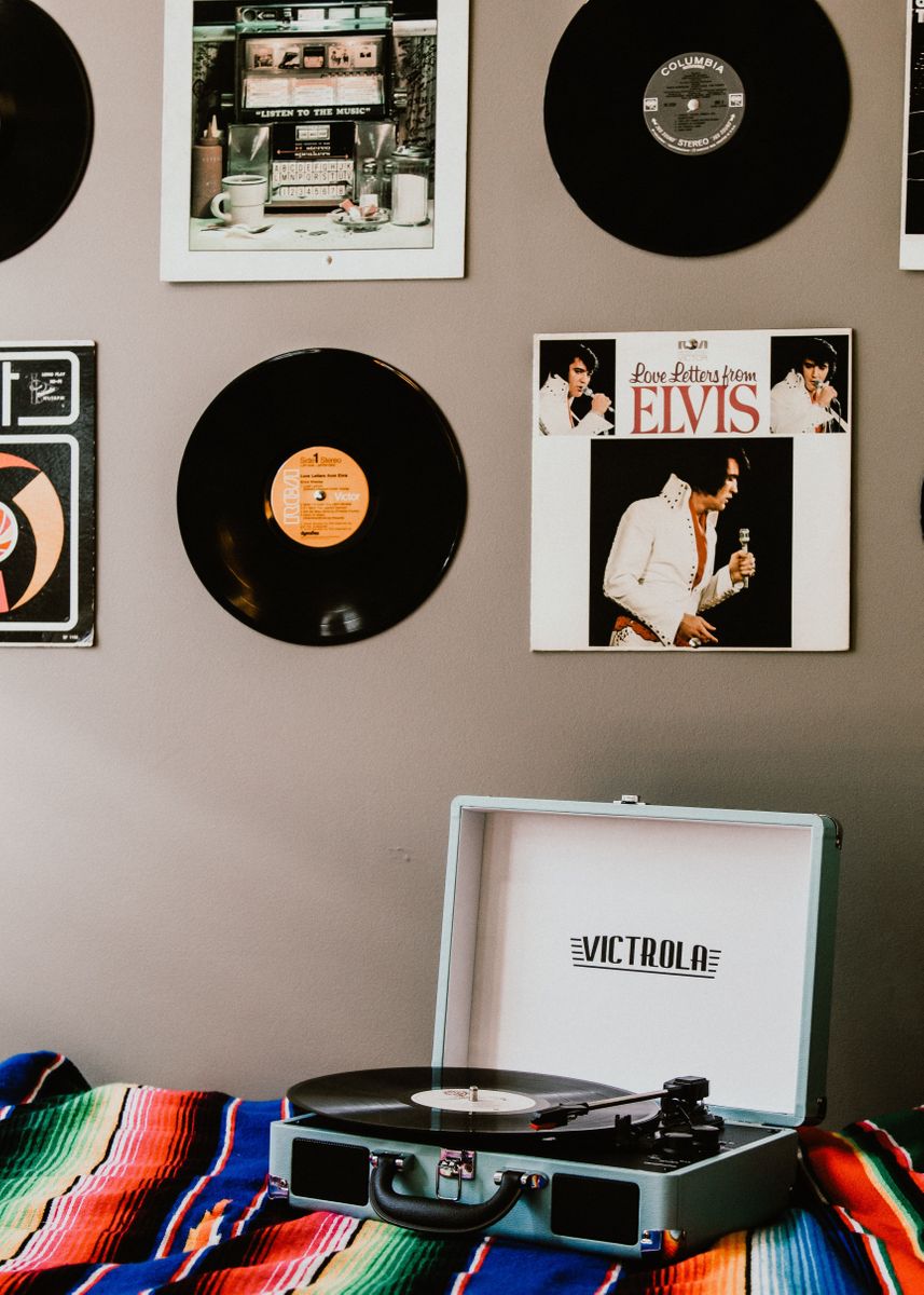 'Vinyl Player' Poster, picture, metal print, paint by Stephen ...