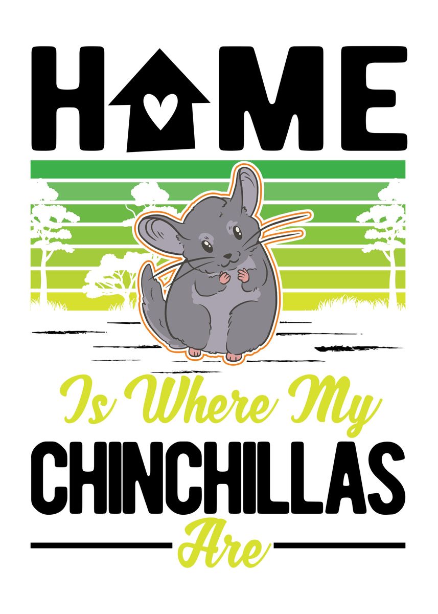 'Chinchilla Lover' Poster, picture, metal print, paint by ...