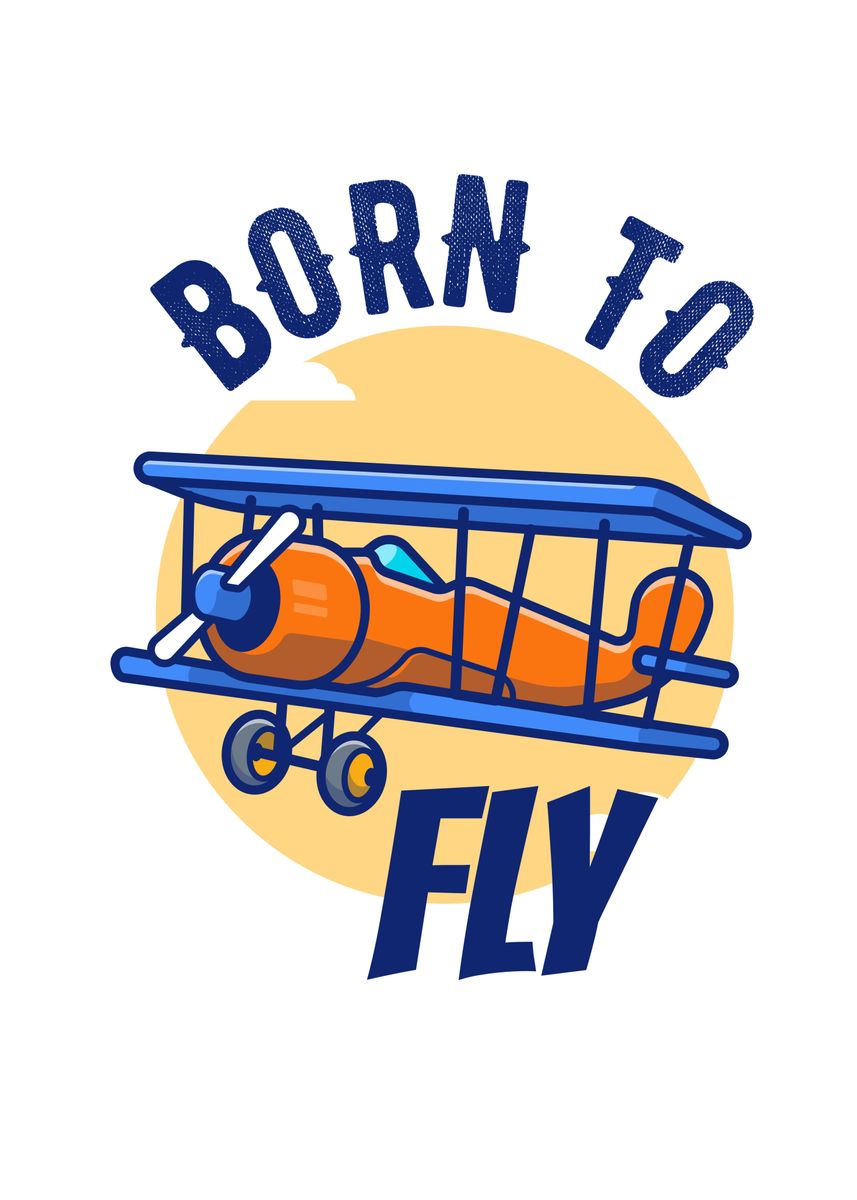 'Born To Fly' Poster, picture, metal print, paint by ZS C O M M E R C E ...