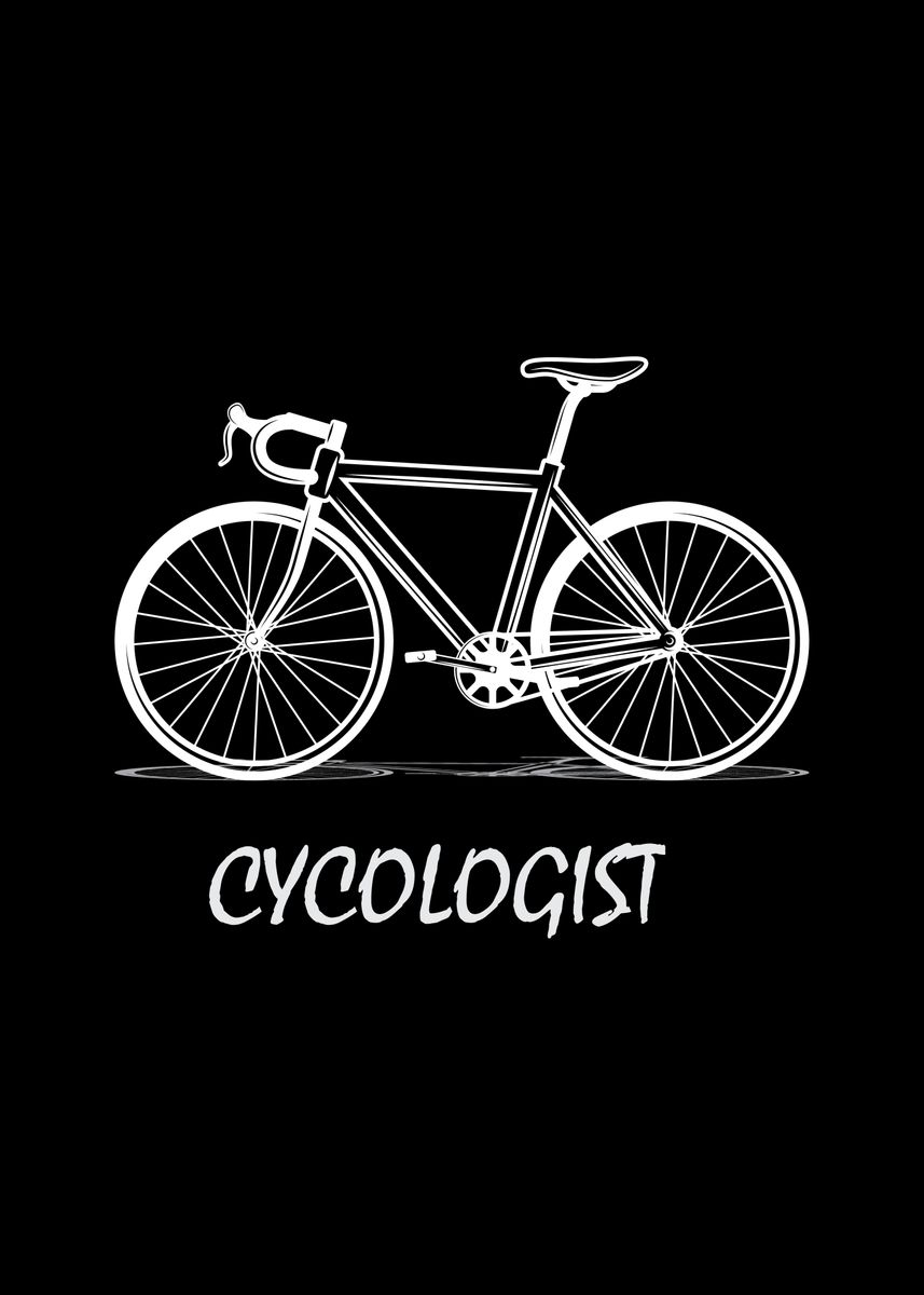 'Cycologist' Poster, picture, metal print, paint by ZS C O M M E R C E ...