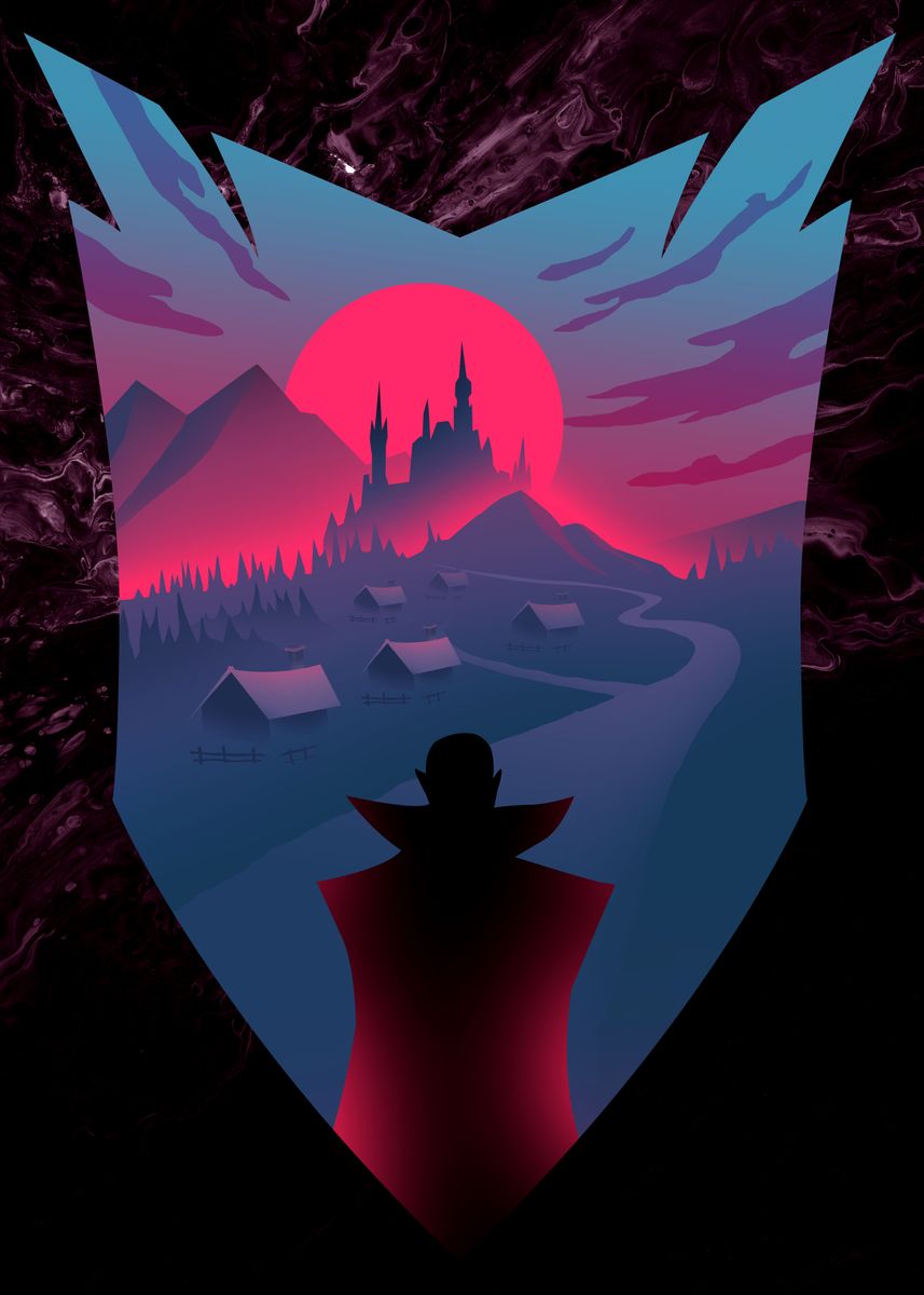 'Blood Moon is Rising' Poster, picture, metal print, paint by MarsDK ...