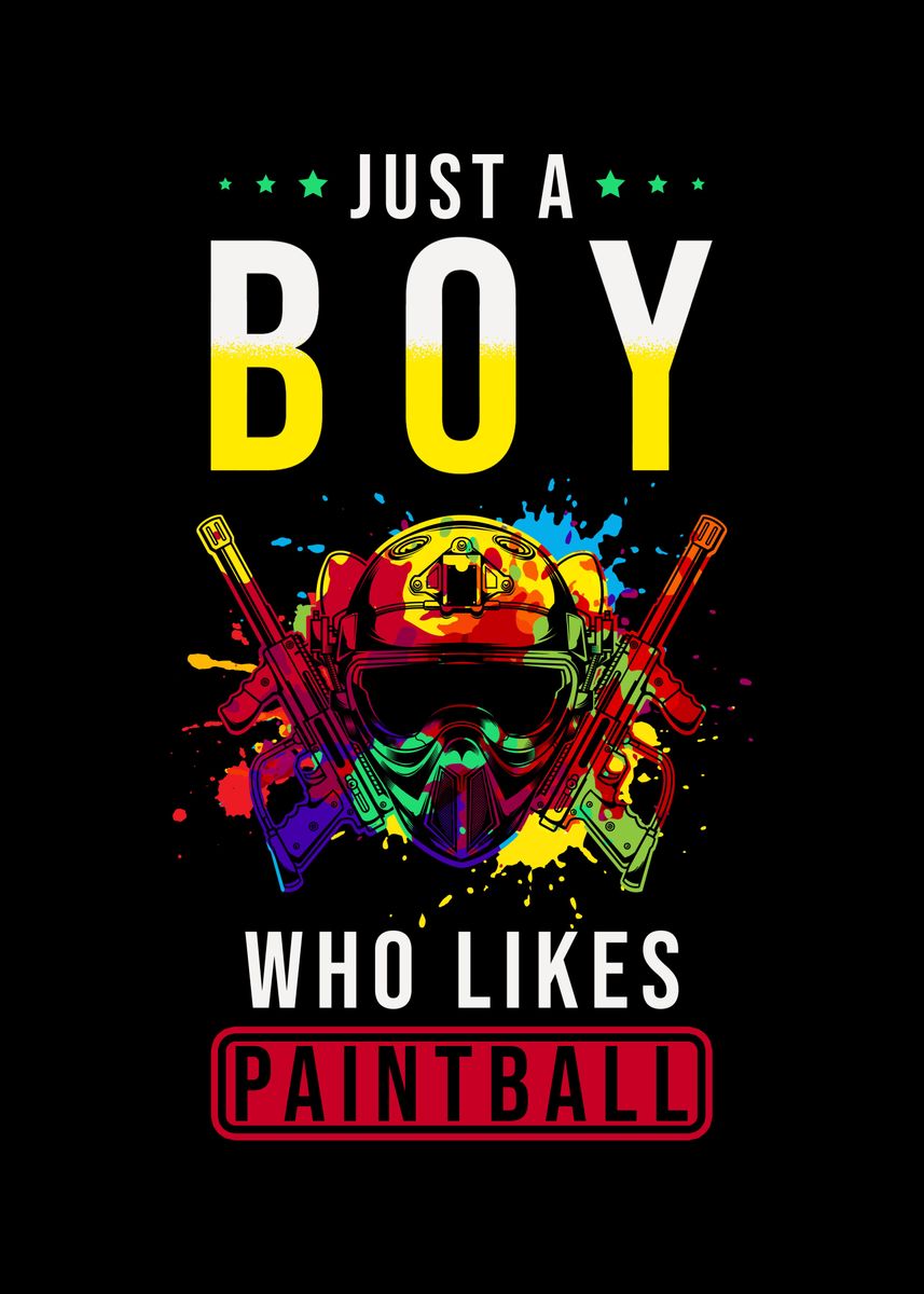 'Paintball' Poster by schmugo | Displate