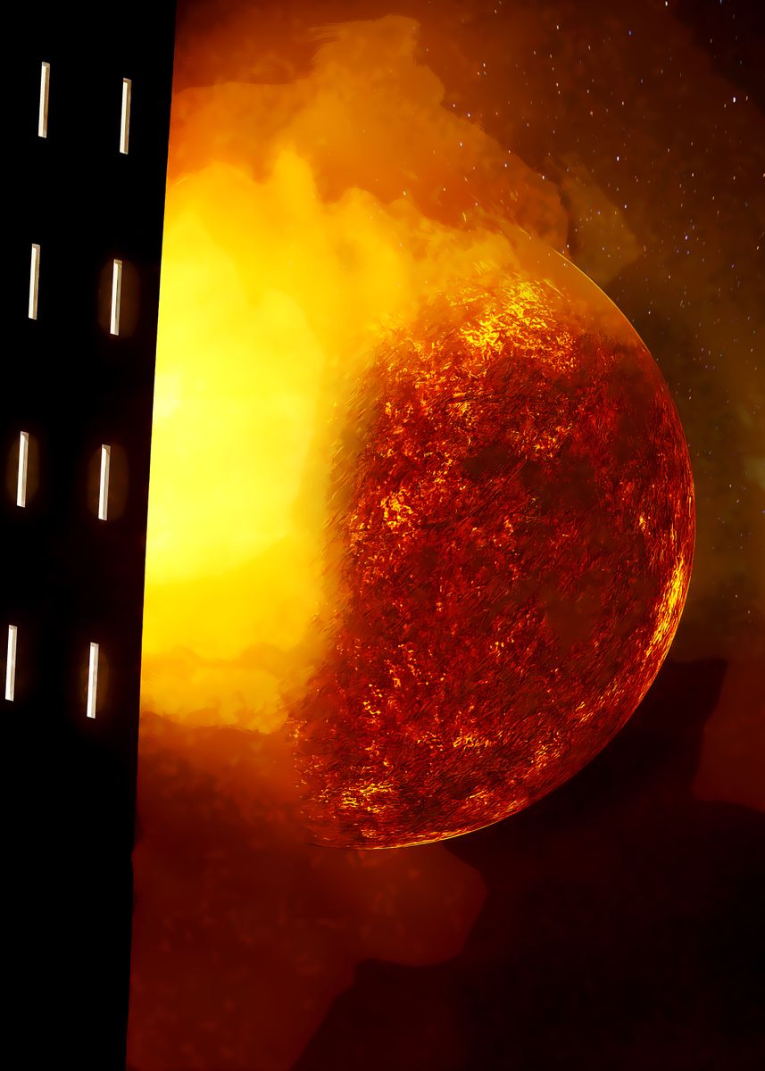 'Red Planet' Poster, picture, metal print, paint by Nazar Hrabovyi ...