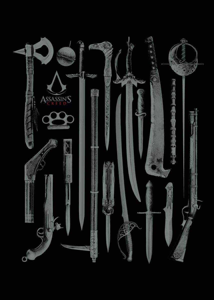 'Weapon' Poster, picture, metal print, paint by Assassin's Creed | Displate