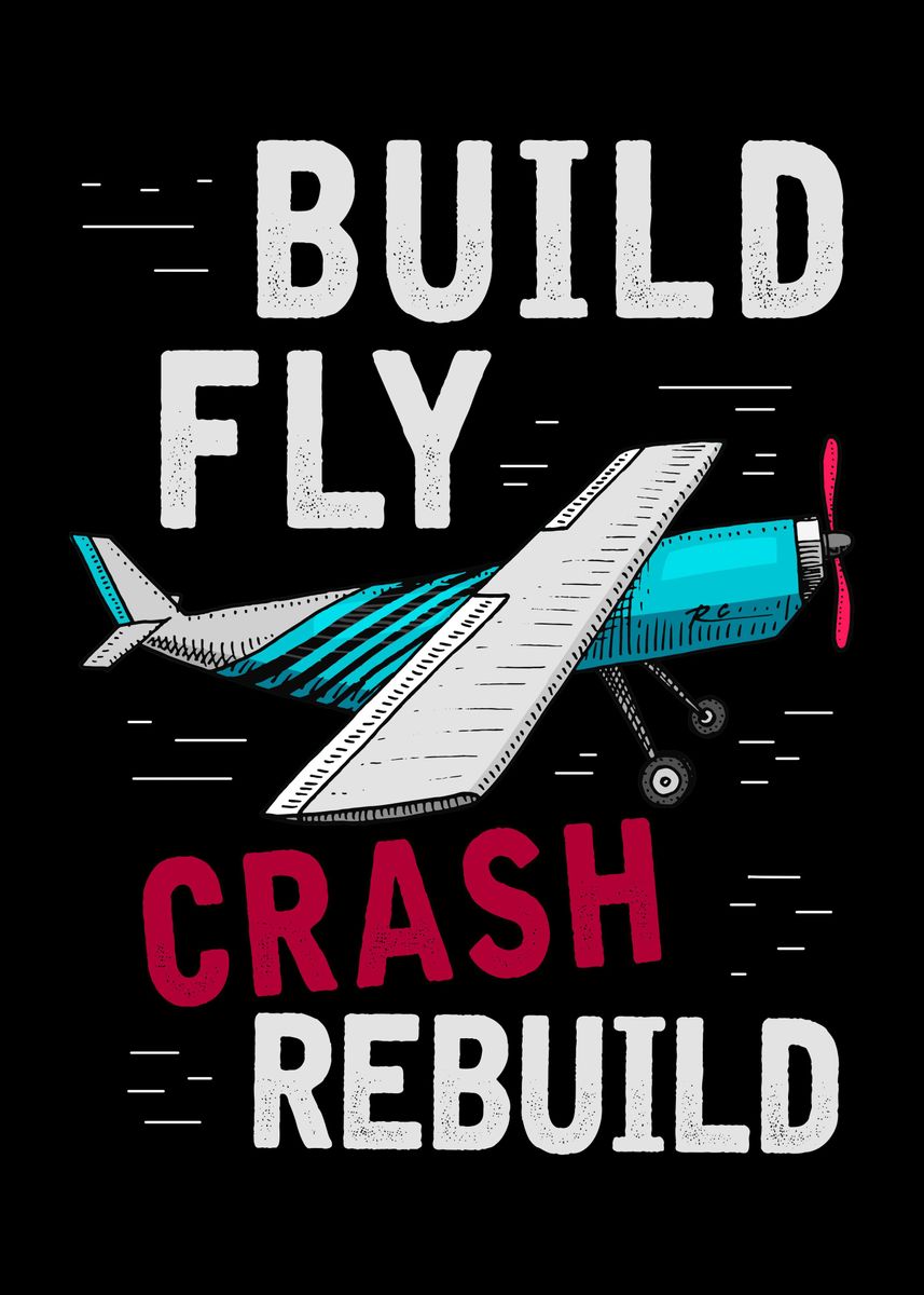 'Airplane RC Aircraft Pilot' Poster, picture, metal print, paint by ...