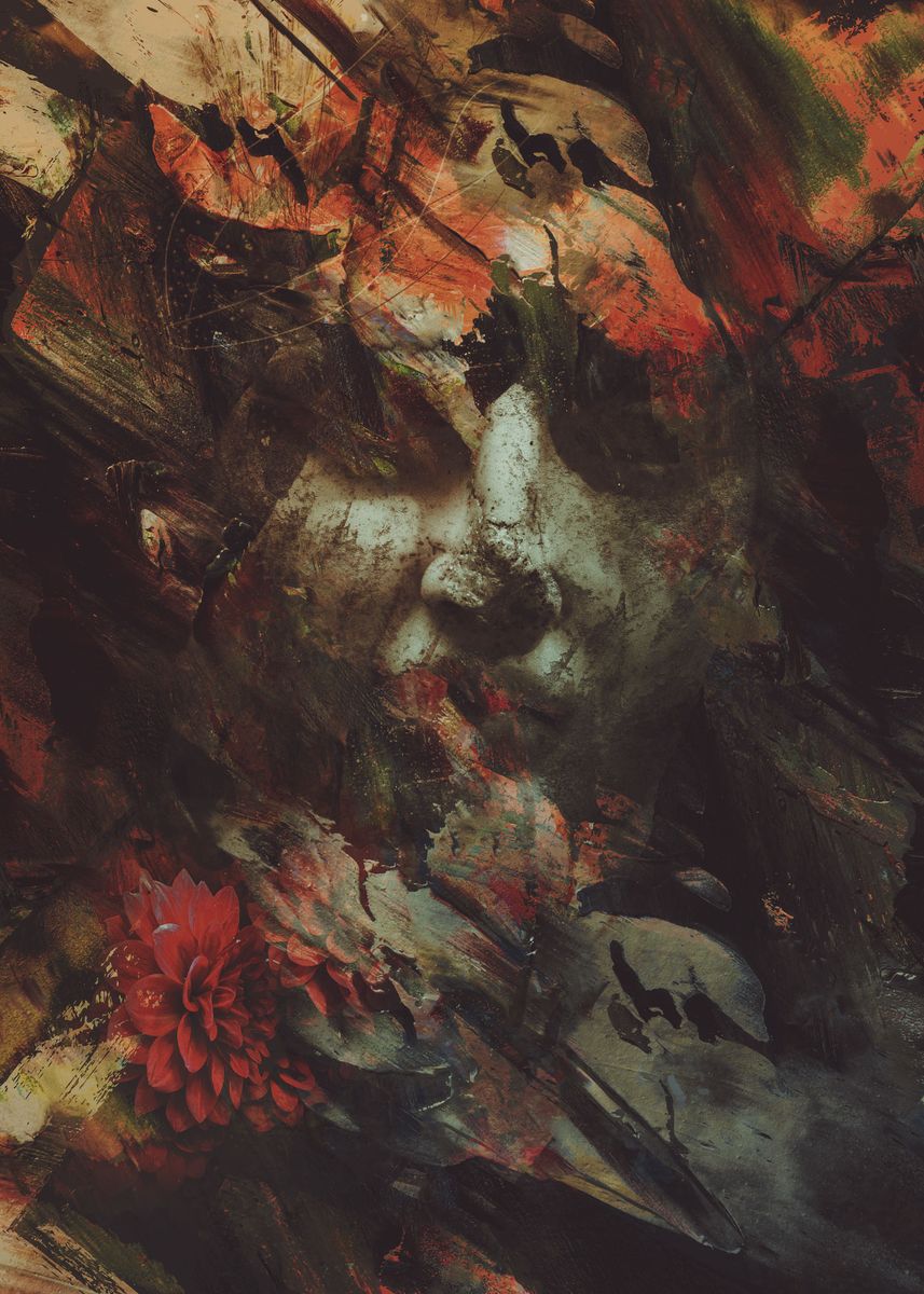 'Chaos X4' Poster, picture, metal print, paint by AndrejZT | Displate