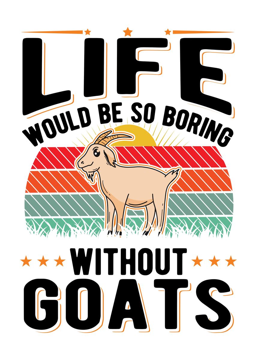 'Goat Farmer Goatherd' Poster, picture, metal print, paint by ...