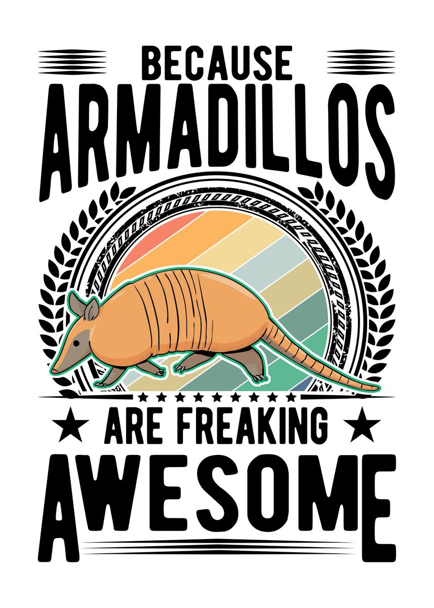 'Armadillo' Poster, picture, metal print, paint by FavoritePlates ...