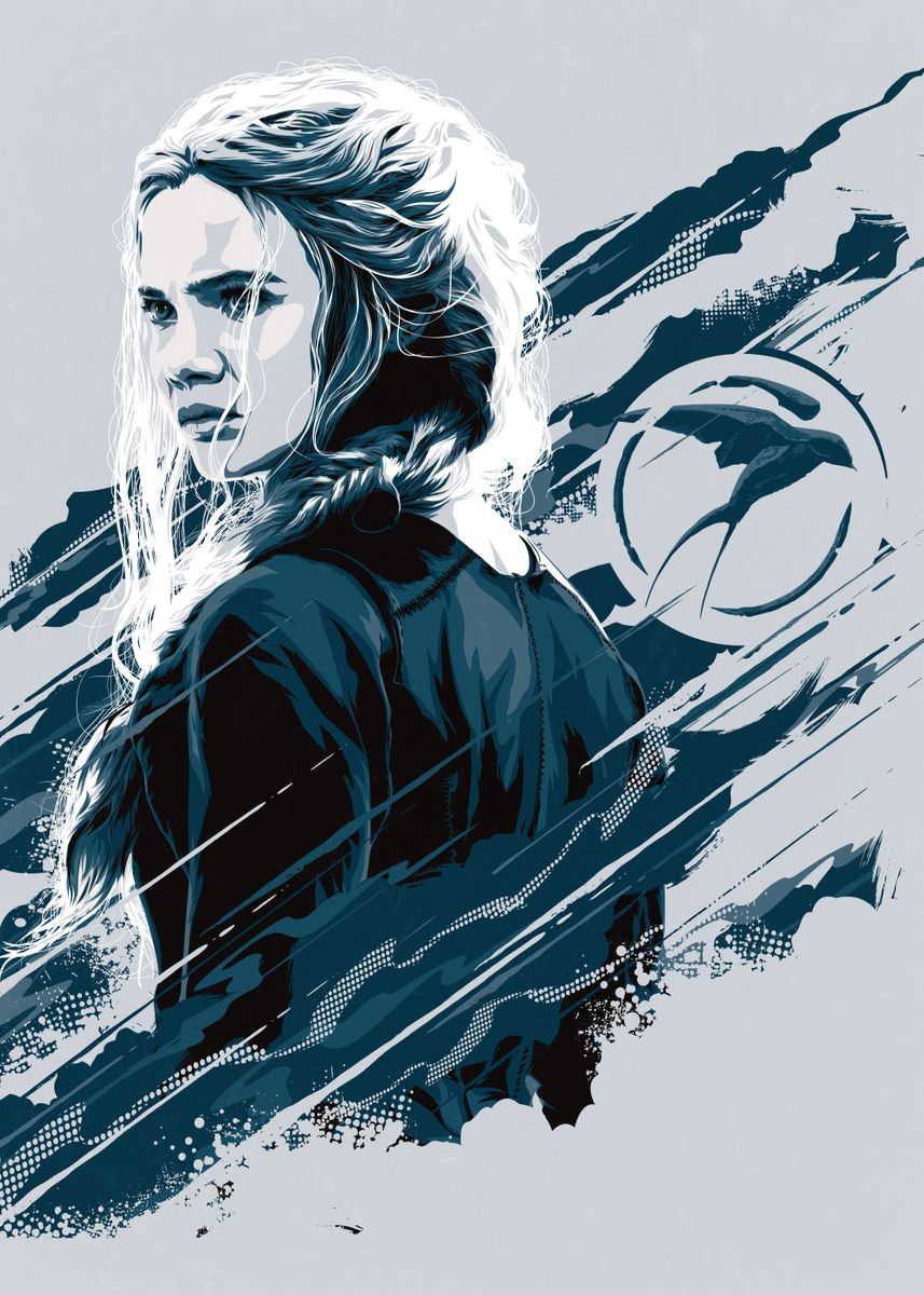 'Ciri Logo' Poster, picture, metal print, paint by The Witcher Series ...