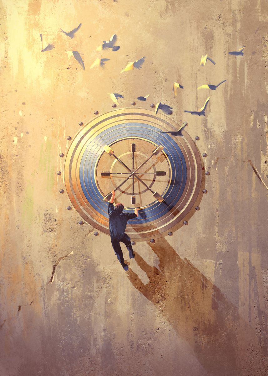 'clock is ticking' Poster by Designersen | Displate