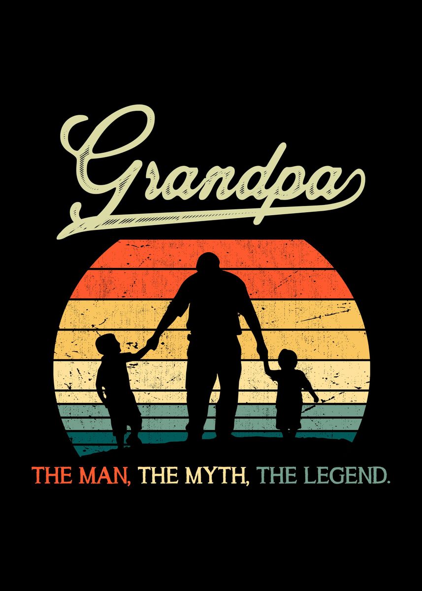 'Grandfather Saying Father' Poster by professionaldesigns | Displate