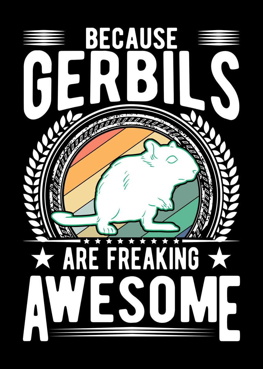 'Gerbil Racing Rat' Poster by FavoritePlates | Displate
