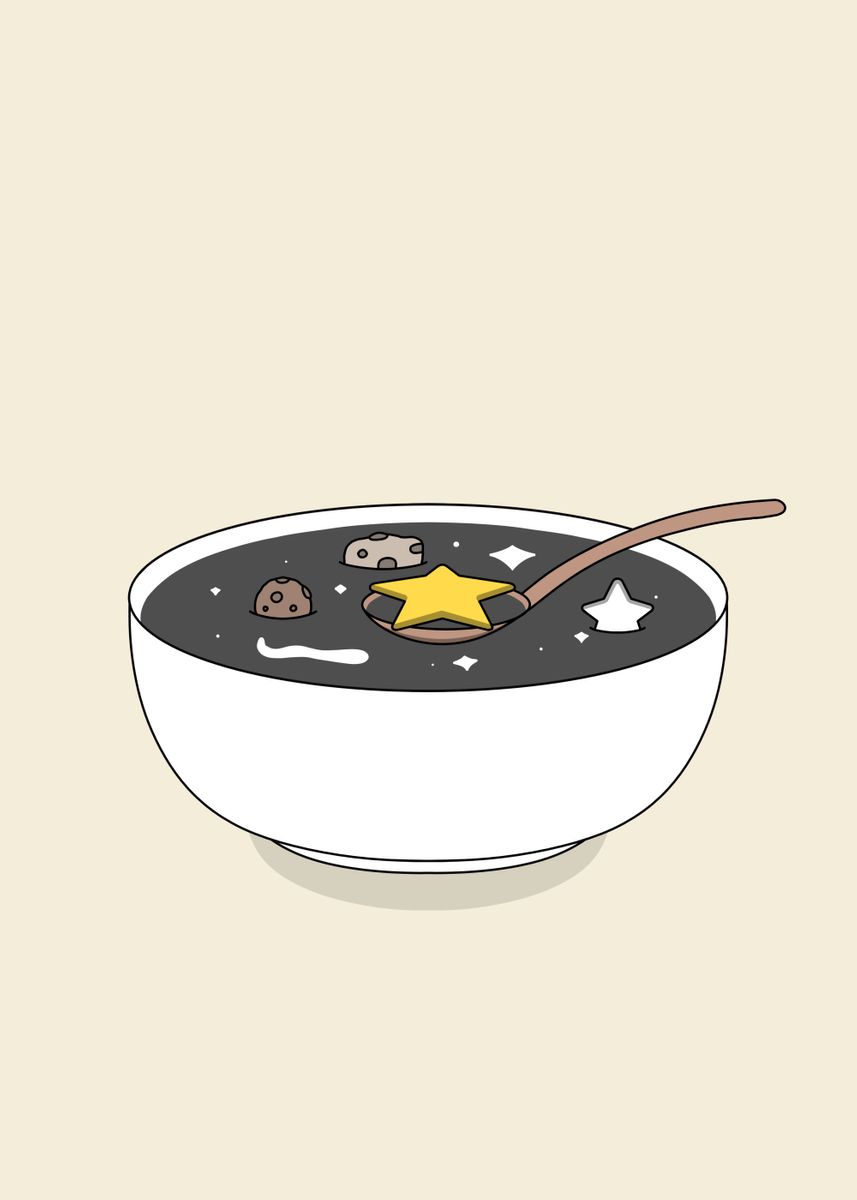 'Lucky Star' Poster, picture, metal print, paint by CozyEra | Displate