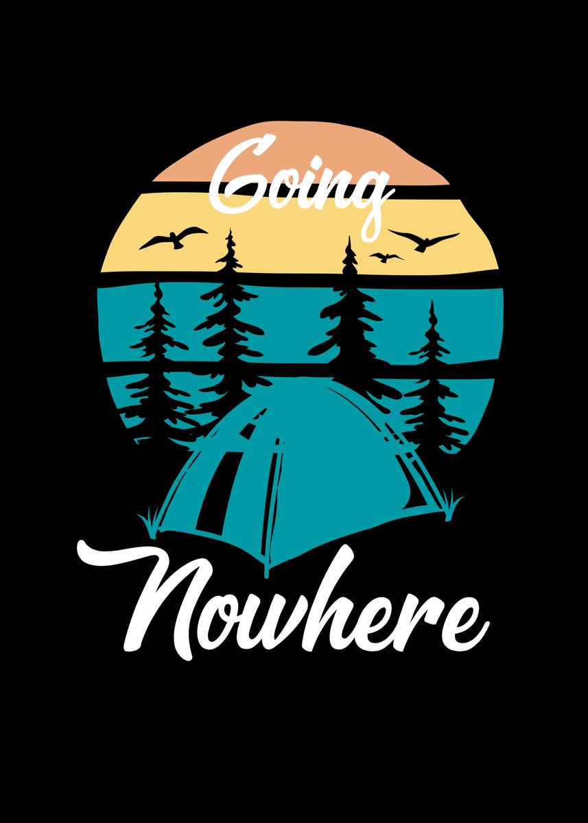 'Going Nowhere' Poster, picture, metal print, paint by ZS C O M M E R C ...