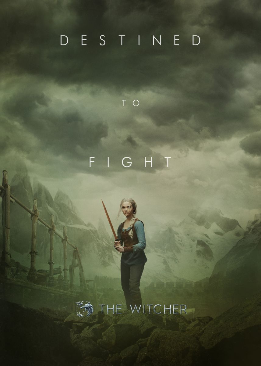 'Destined to Fight' Poster, picture, metal print, paint by The Witcher ...