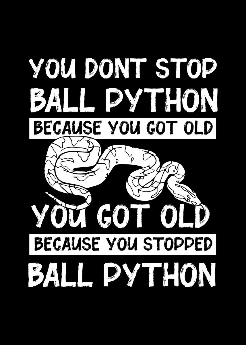 'Ball python' Poster, picture, metal print, paint by Sebastian Wünsche ...