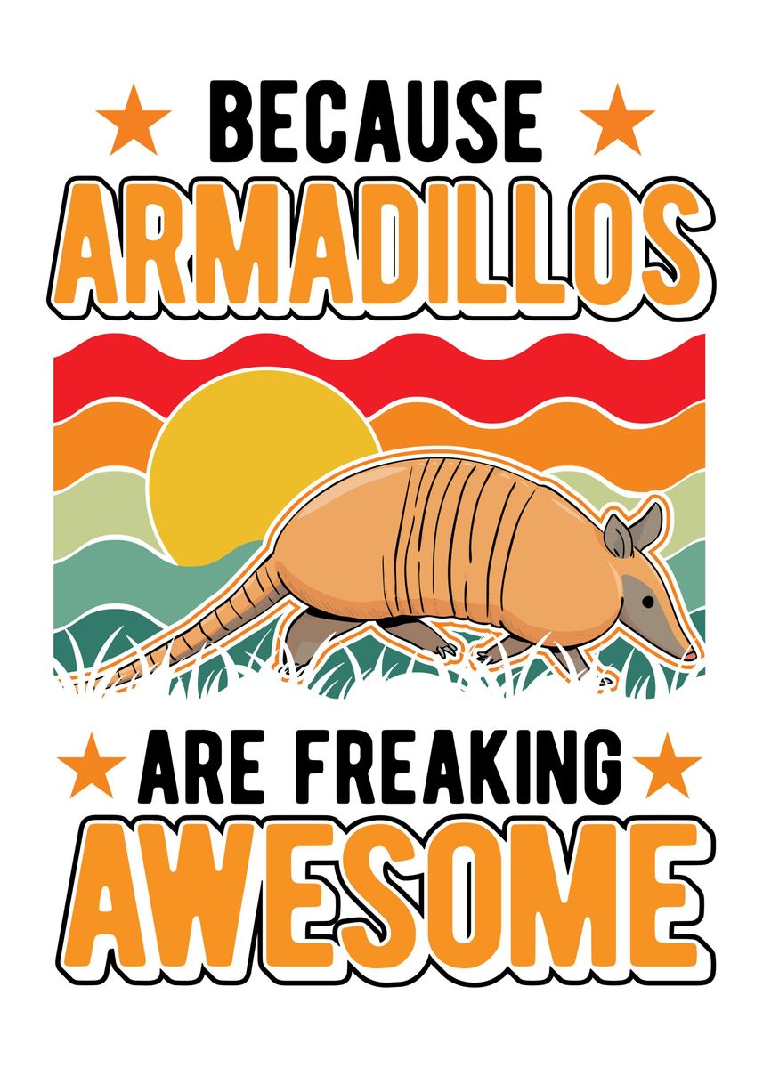 'Armadillo' Poster, picture, metal print, paint by FavoritePlates ...