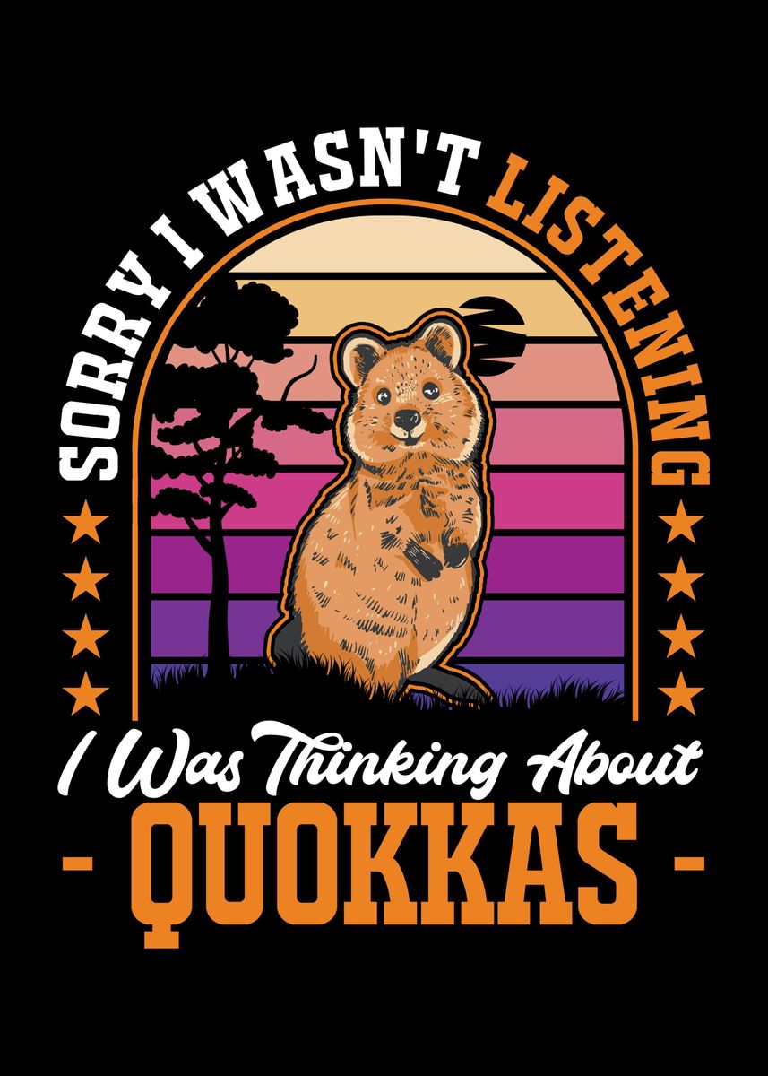 'Quokka Gift Idea' Poster by FavoritePlates | Displate