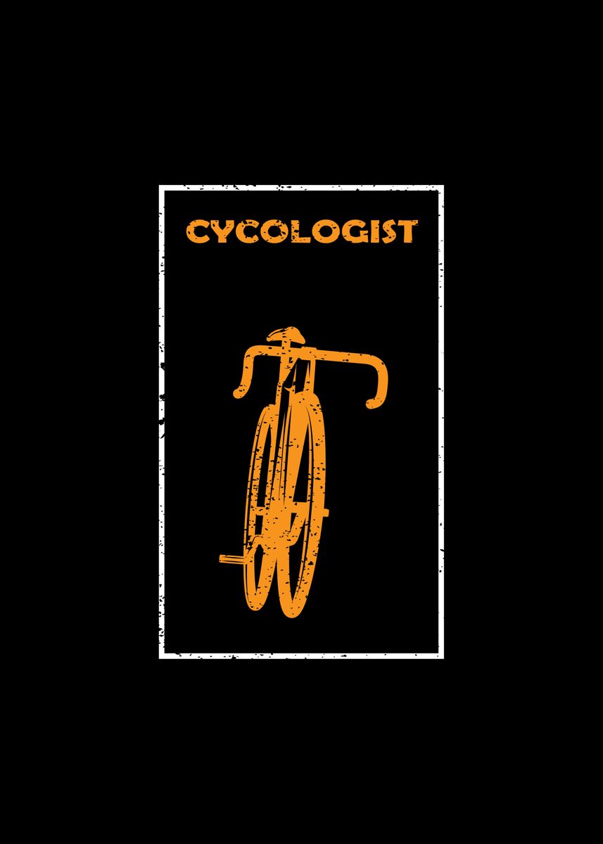 'Cycologist' Poster, picture, metal print, paint by ZS C O M M E R C E ...