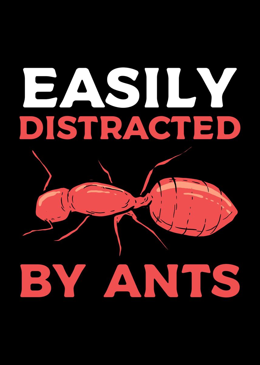 'Funny Ants' Poster, picture, metal print, paint by FunnyGifts | Displate