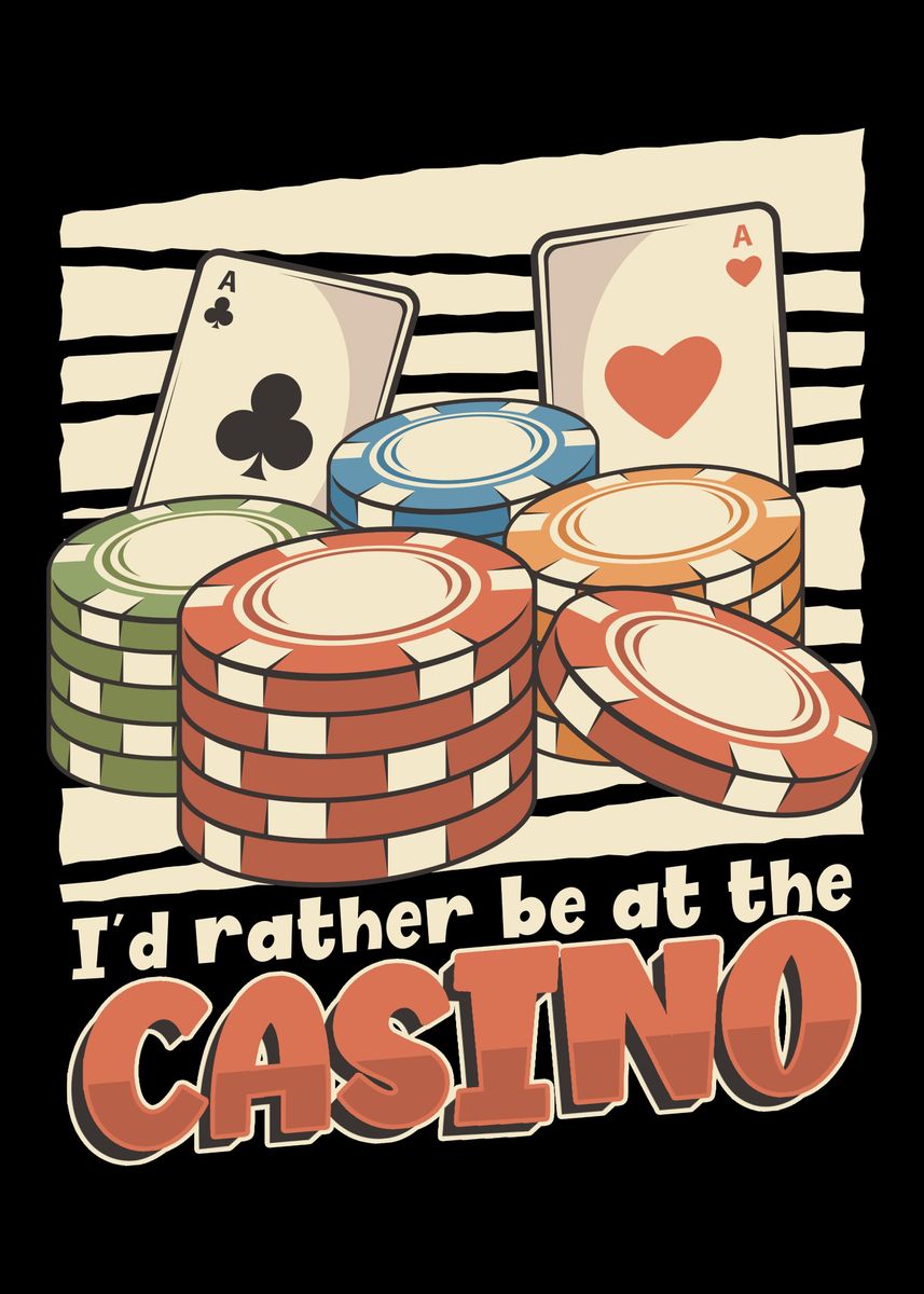 'Casino Gamble Gambling' Poster, picture, metal print, paint by ...