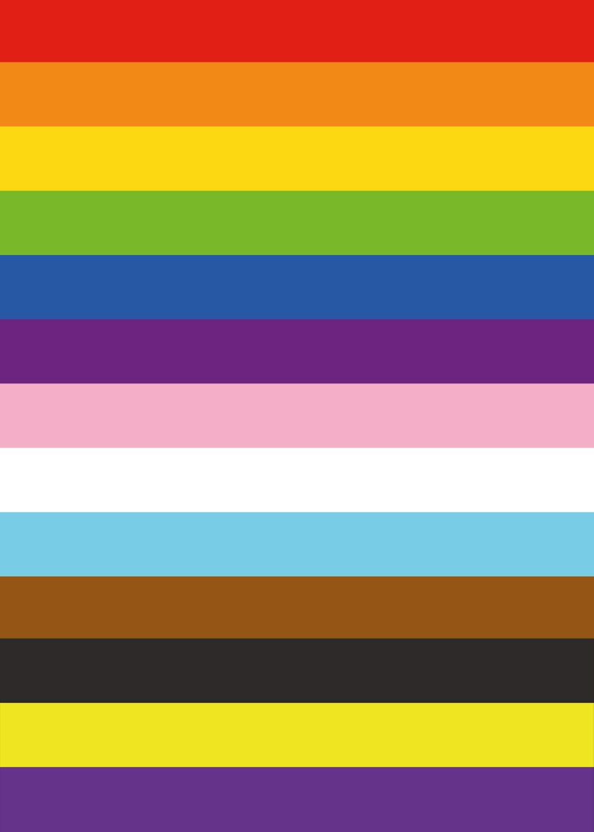 'Inclusive Pride Flag Color' Poster, picture, metal print, paint by Tal ...