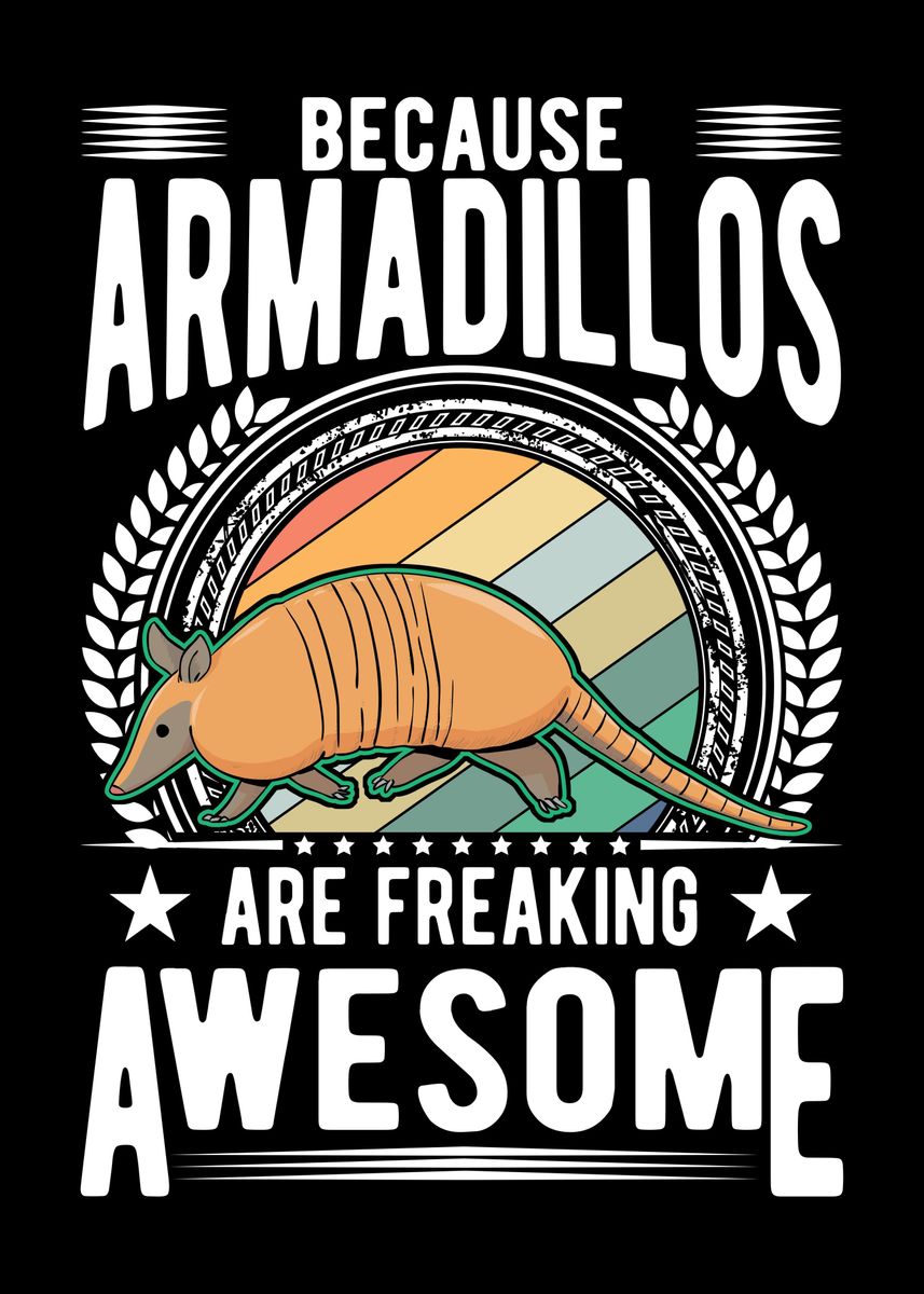 'Armadillo' Poster, picture, metal print, paint by FavoritePlates ...