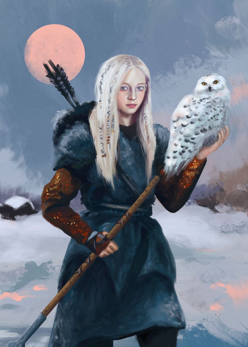 'Dara' Poster, picture, metal print, paint by Anna Butova | Displate