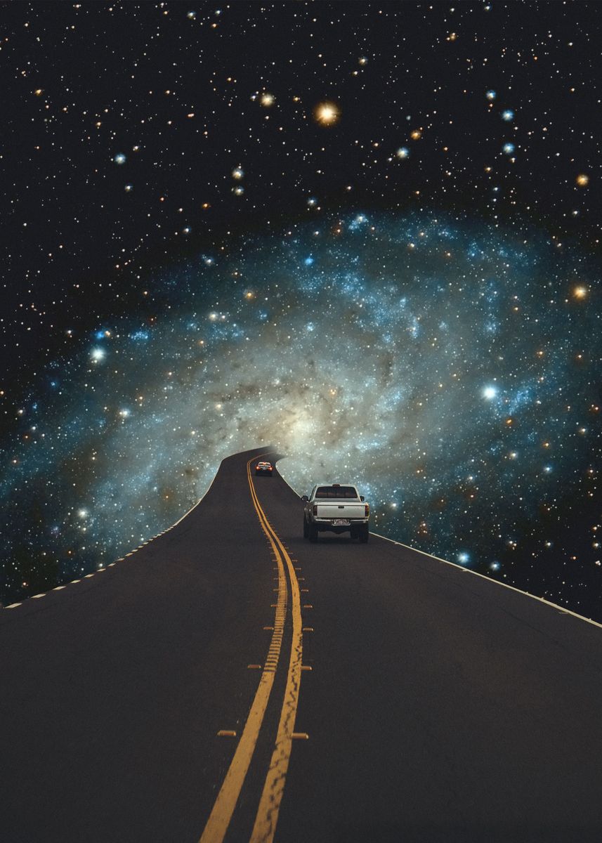 'HIGHWAY' Poster, picture, metal print, paint by SENSETUS | Displate