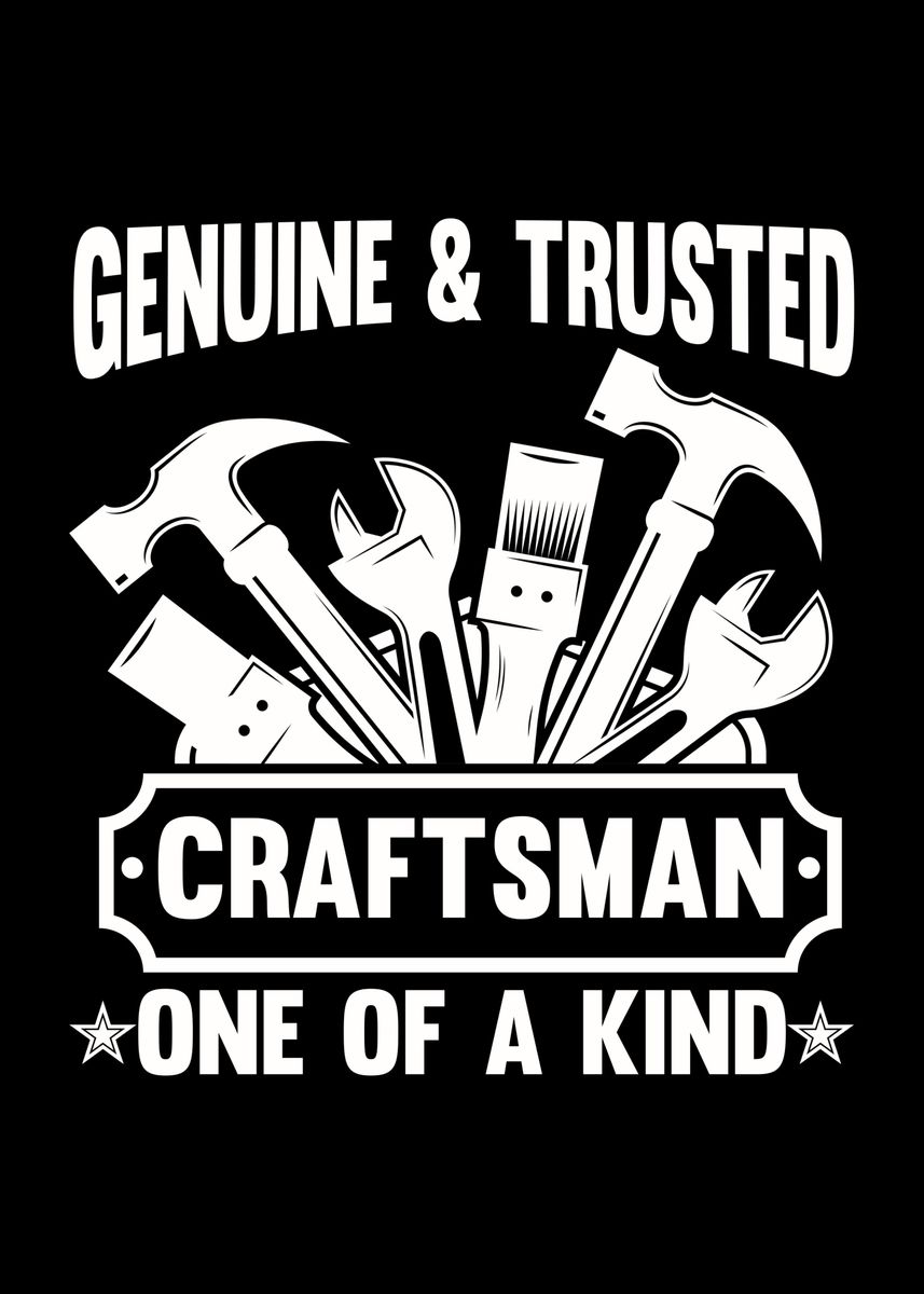 'Craftsman Dad Handyman' Poster, picture, metal print, paint by ...