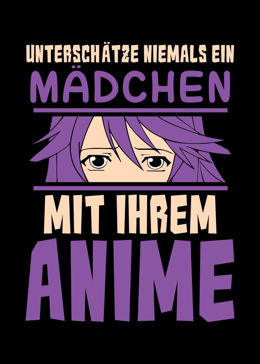 'German Anime' Poster by Sebastian Wünsche | Displate