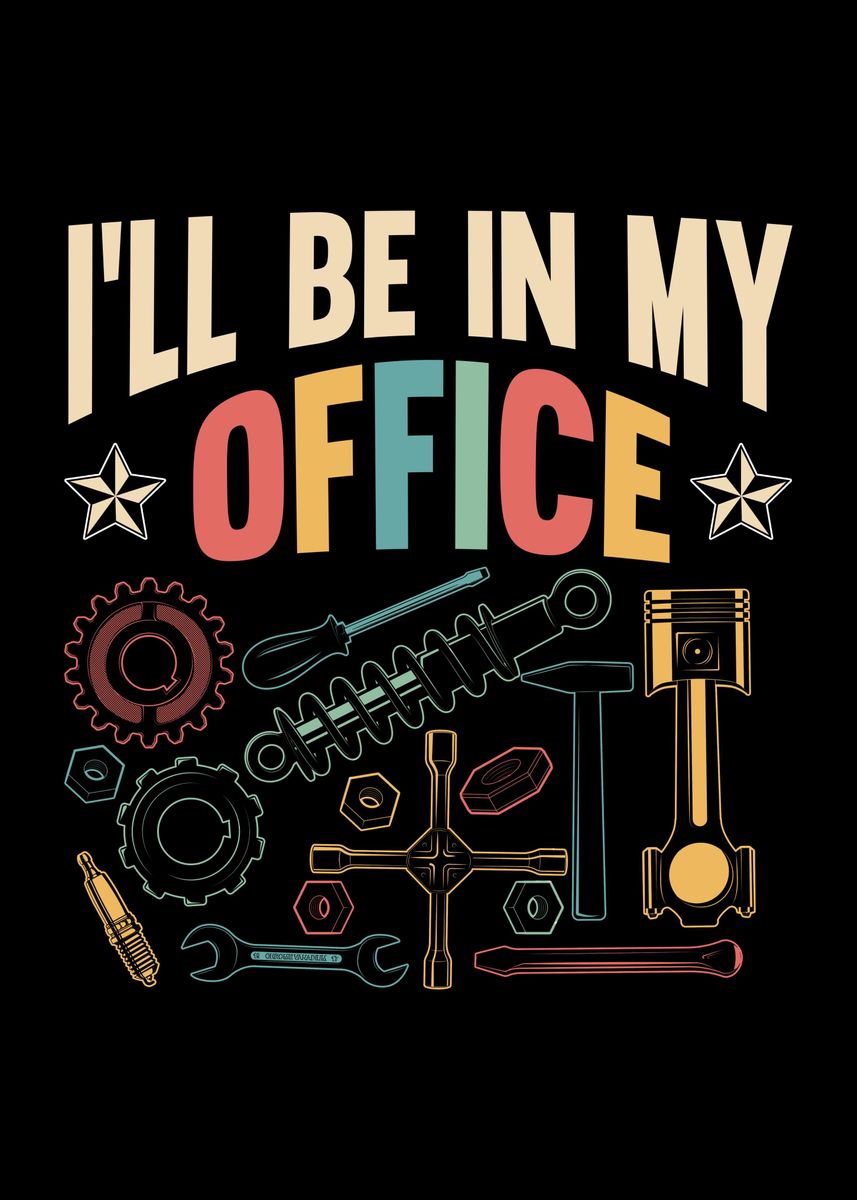 'Craftsman Office Workshop' Poster, picture, metal print, paint by ...