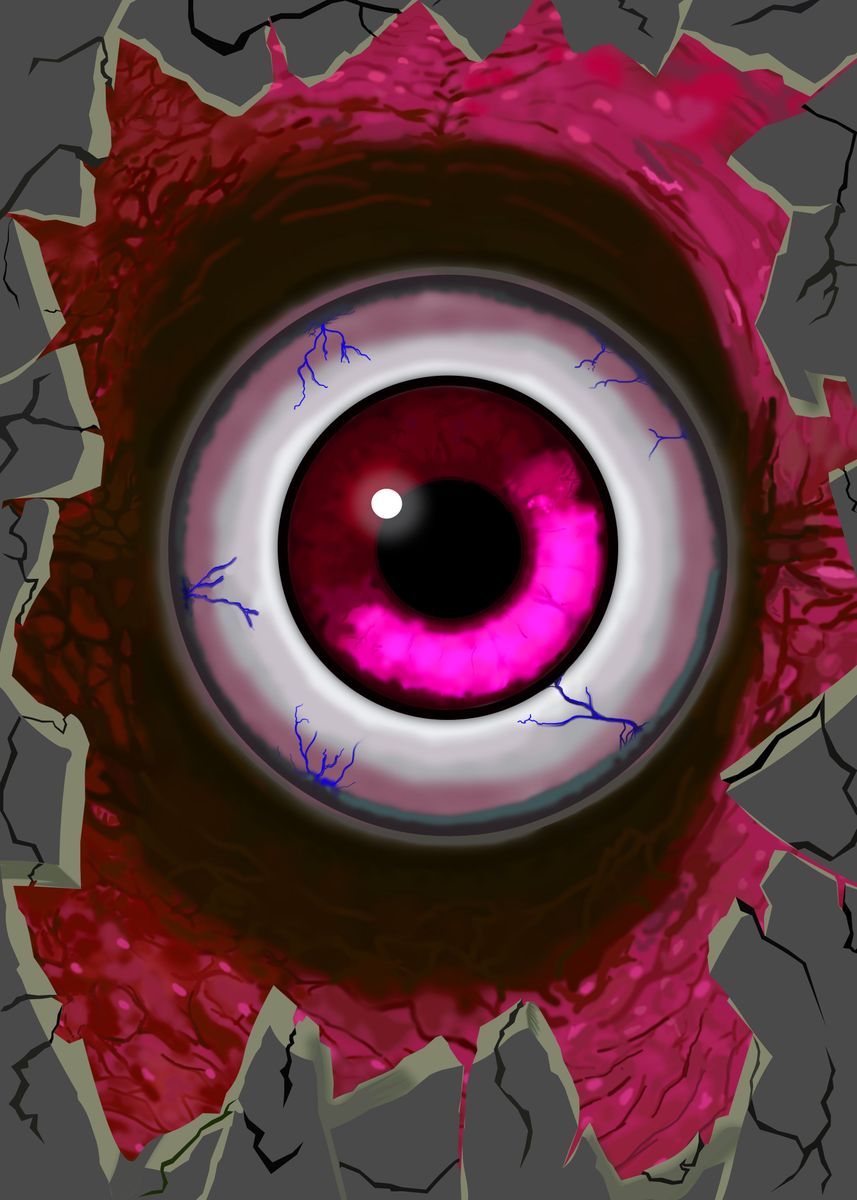 'Big eye 2' Poster, picture, metal print, paint by Jean Rodriguez ...