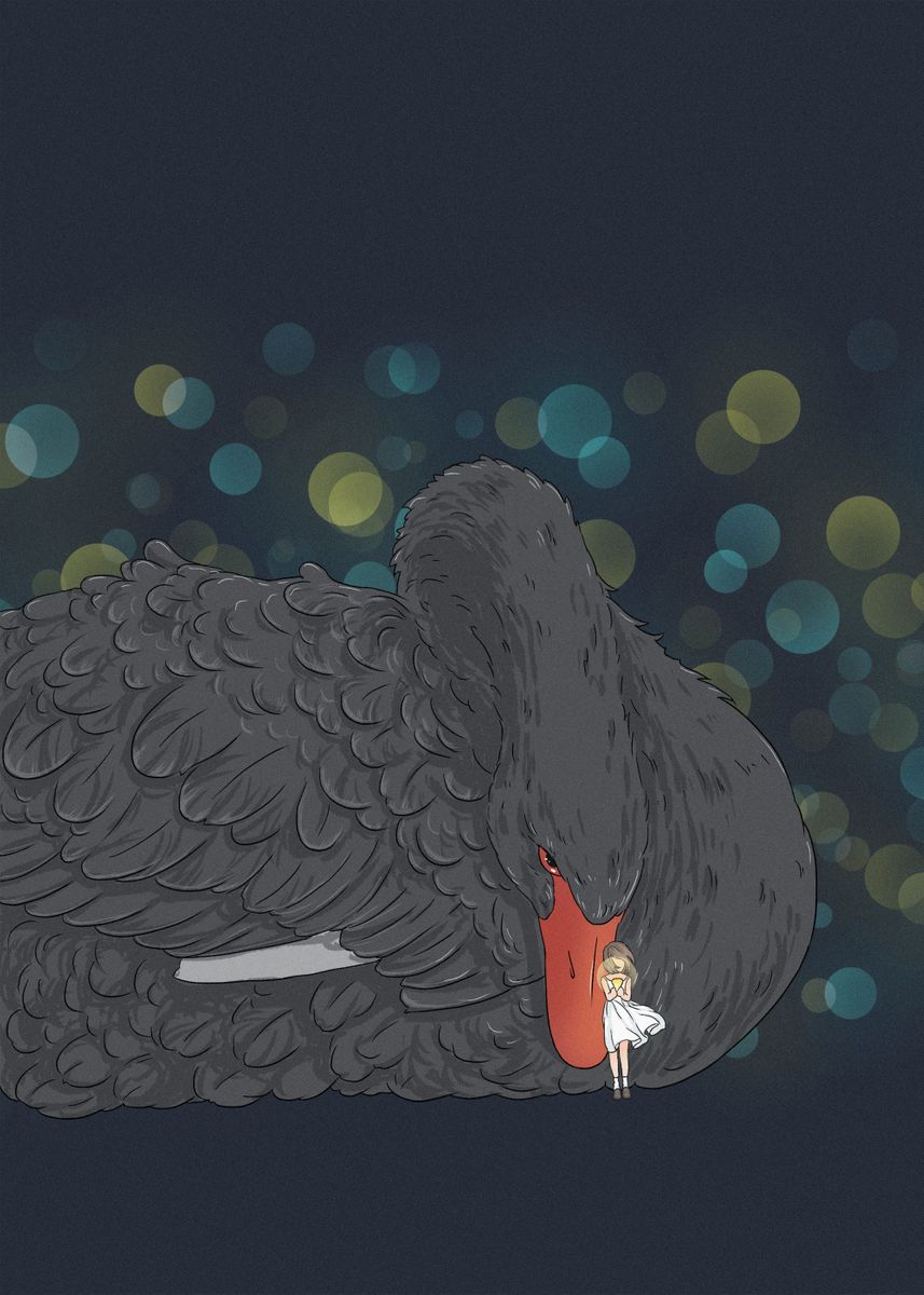 'Giant Swan' Poster by Maf Cheung | Displate