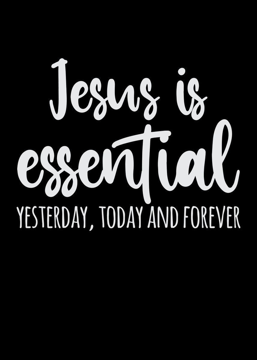 'Jesus Is Important' Poster, picture, metal print, paint by ZS C O M M ...