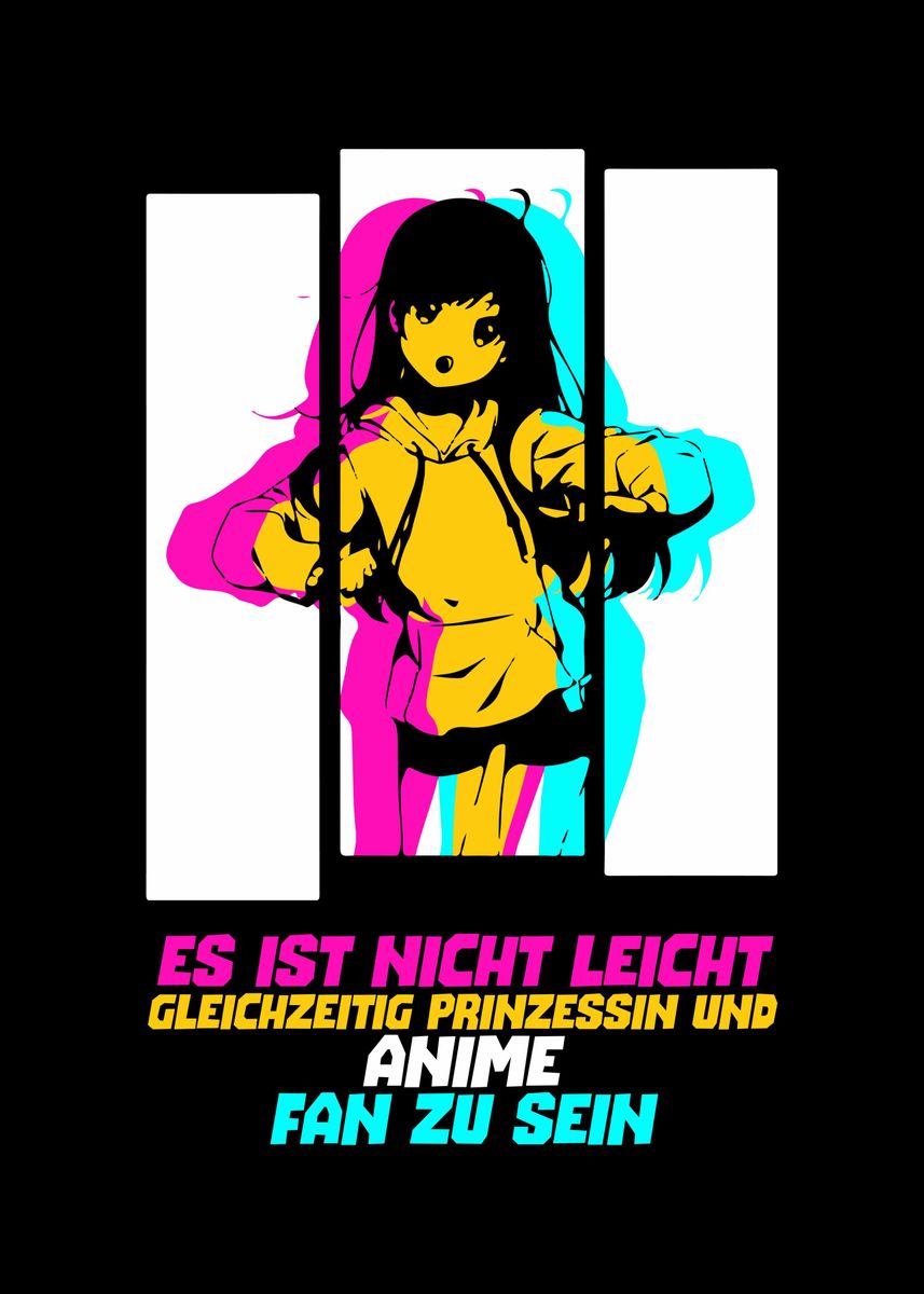 'German Anime' Poster by Sebastian Wünsche | Displate